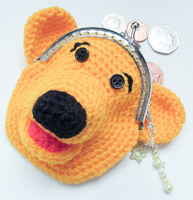 Ravelry: Winnie The Pooh Bear Animal Coin Purse pattern by Wistfully Woolen
