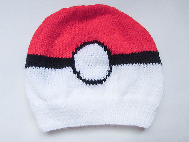 Ravelry: Pokemon Pokeball Beanie Hat pattern by Wistfully Woolen
