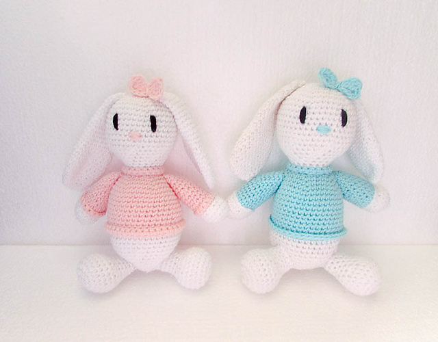 Ravelry: Bunny Rabbit Baby Toy pattern by Wistfully Woolen
