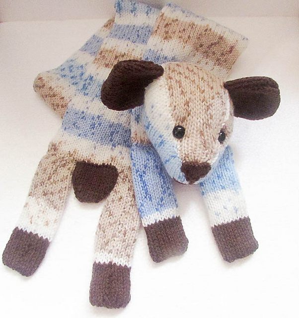 Ravelry: Teddy Bear Animal Scarf pattern by Wistfully Woolen