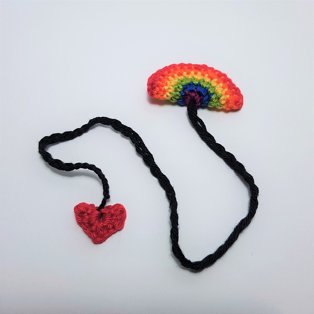 Ravelry: Pride rainbow bookmark pattern by WithLoveFeli