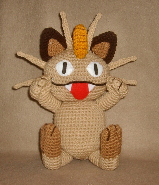 Ravelry: Meowth Plushie pattern by Linda Potts
