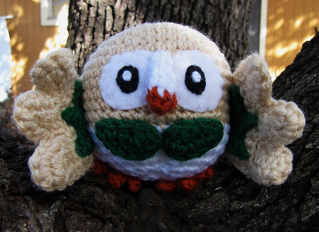 Ravelry: Rowlet Pokémon plush pattern by Linda Potts