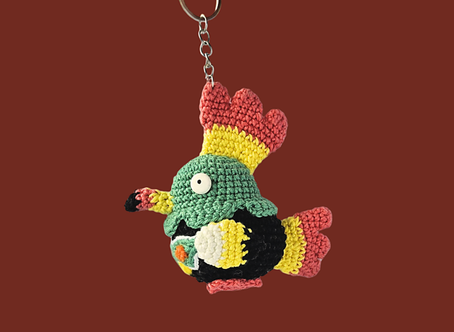 Ravelry: Palworld Tocotoco Toucan pattern by Wollade Crochet