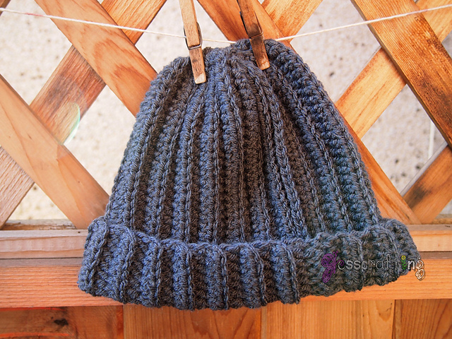 Ravelry: Basic Ribbed Beanie Hat Touque pattern by Jesscrafting