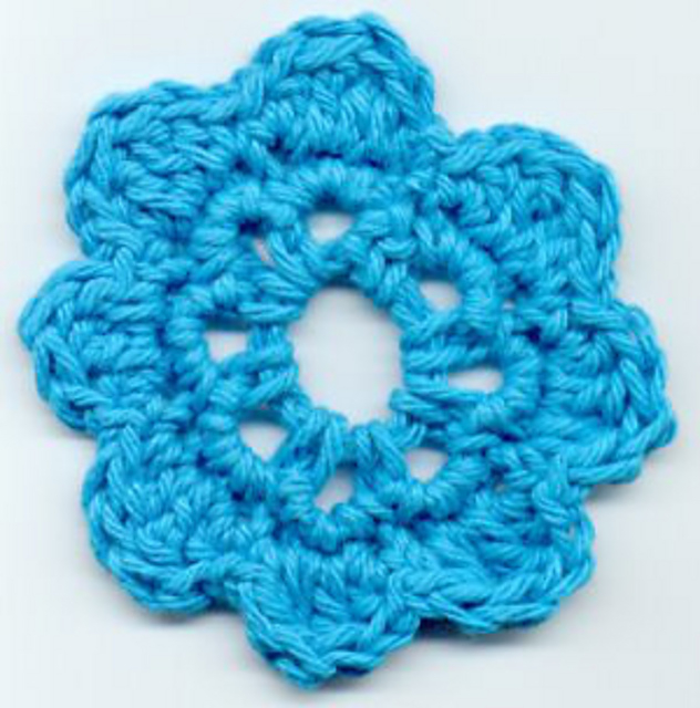 Ravelry: Four-Round Crocheted Flower pattern by Monica Vereana Williams