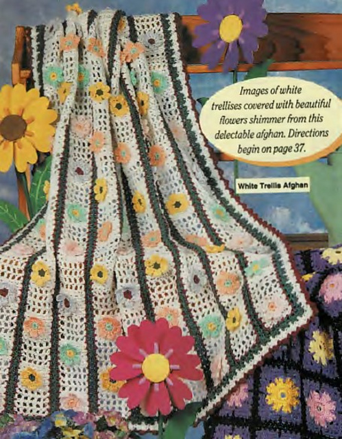Ravelry: White Trellis Afghan pattern by Katherine Eng