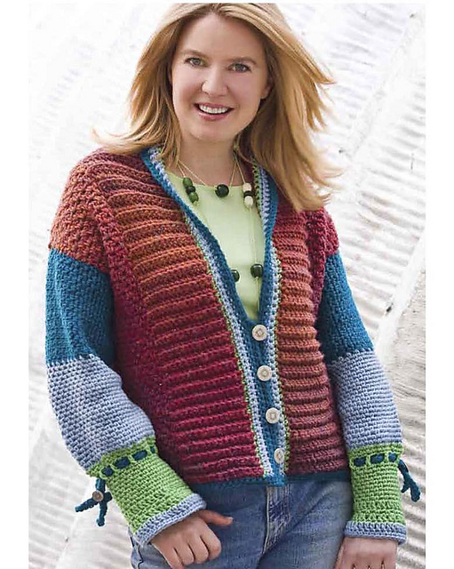 Ravelry: Crochet & Denim Jacket pattern by Sharon Mann