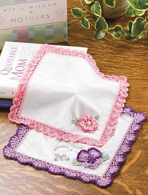 Ravelry: Flower Pocket Handkerchiefs pattern by Brenda Stratton