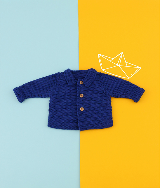 Ravelry: Robbie Jacket with Collar - 7042 pattern by Yarnsmiths