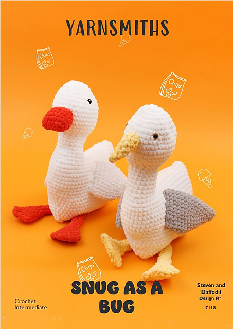 Ravelry: Steven Seagull and Daffodil Duck - 7118 pattern by Yarnsmiths
