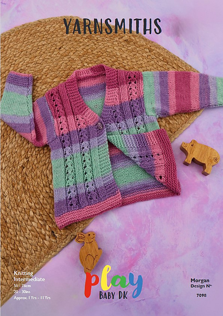 Ravelry: Morgan Cardigan - 7098 pattern by Yarnsmiths