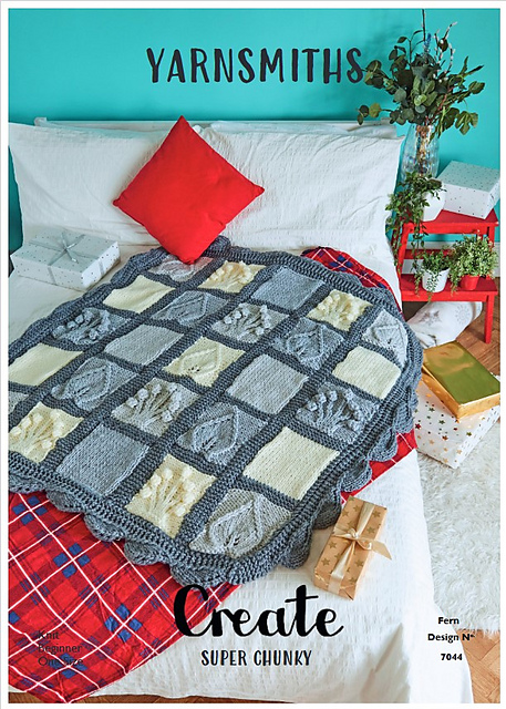 Ravelry: Fern Blanket - 7044 pattern by Yarnsmiths