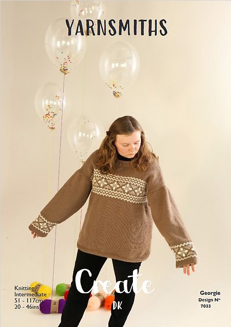 Ravelry: Georgie Fairisle Sweater - 7033 pattern by Yarnsmiths