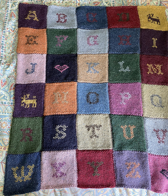 Ravelry: Alphabet Throw pattern by Martin Storey