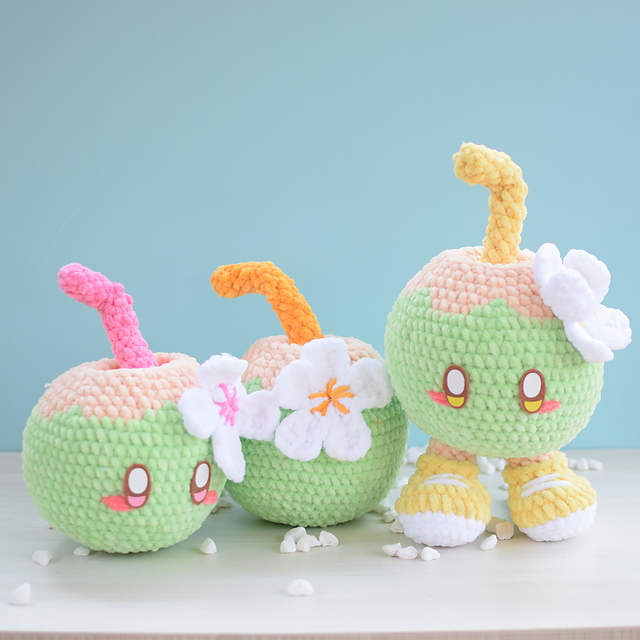 Ravelry: Coquito the Coconut pattern by Wooli Amigurumis