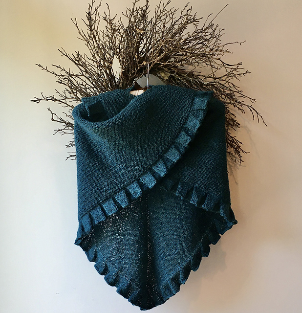 Ravelry: All About the Ruffle Shawl pattern by Carolyn Holbrook