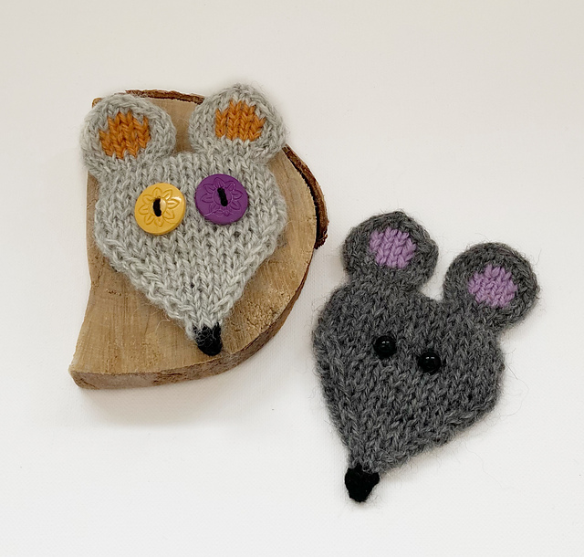 Ravelry: Mouse applique pattern by wooloks