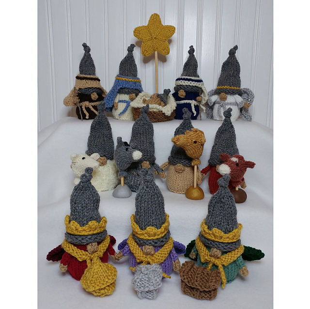 Ravelry: Gnometivity - Baby Gnomes Nativity Set pattern by Cheryl Andrews