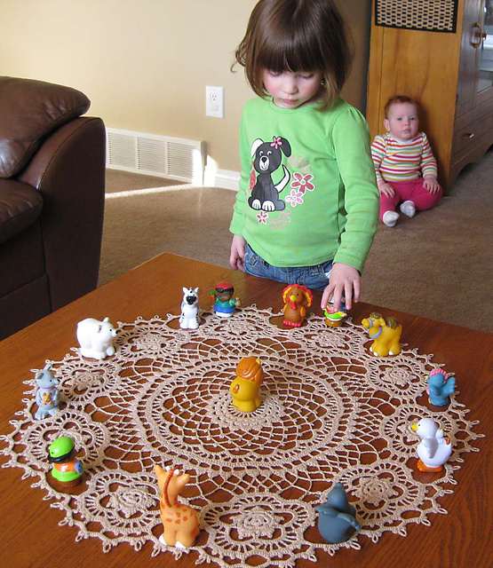 Ravelry: Floral Motif Circle pattern by Dot Drake