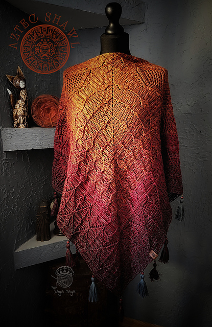 Ravelry: Aztec Shawl pattern by Joanna Sitkiewicz