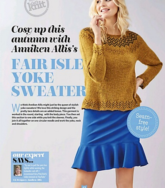 Ravelry: Fair Isle Yoke Sweater pattern by Anniken Allis