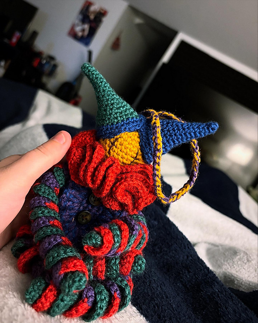 Ravelry: Crochet clown keychain pattern by Jessica Yarborough