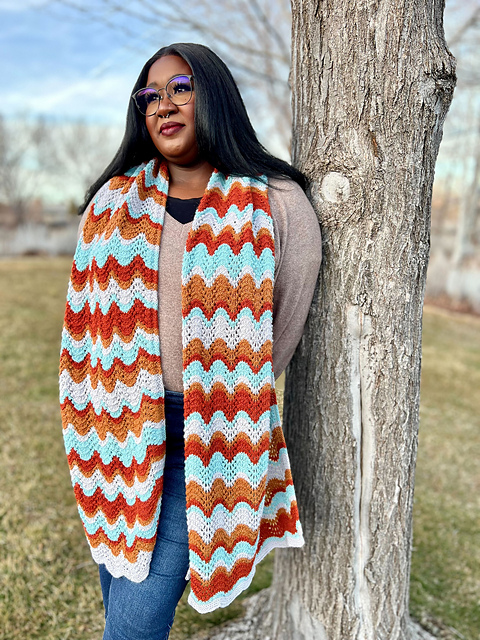 Ravelry: Autumn Radiance Wrap pattern by Yarn Citizen Design Team