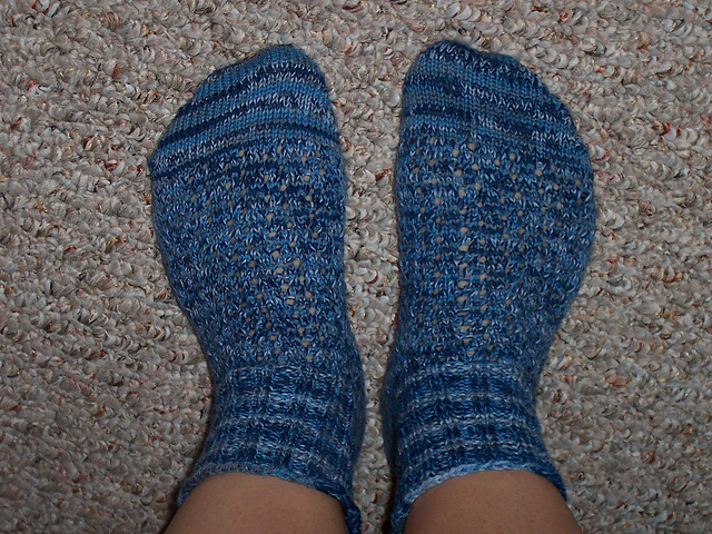 Ravelry: Holey Socks pattern by Kathy Shute