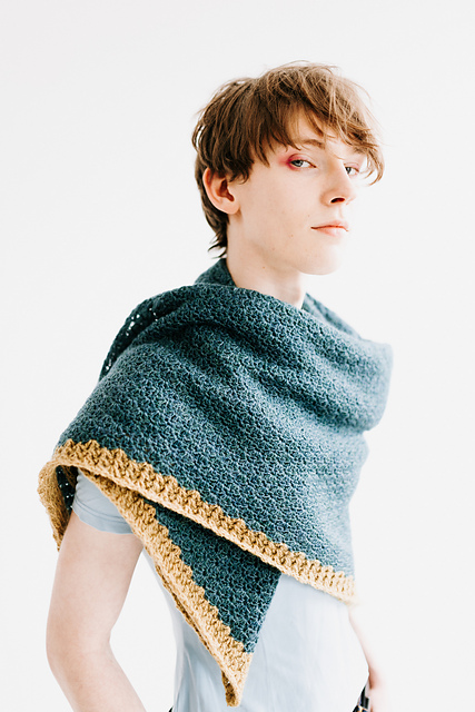 Ravelry: Dunnet Head Hap pattern by Fay Dashper-Hughes
