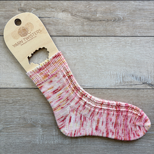 Ravelry: Strawberry Moon Socks pattern by Lisa Overby