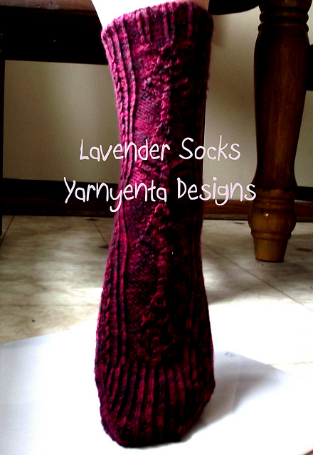 Ravelry: Lavender Socks pattern by Heatherly Walker