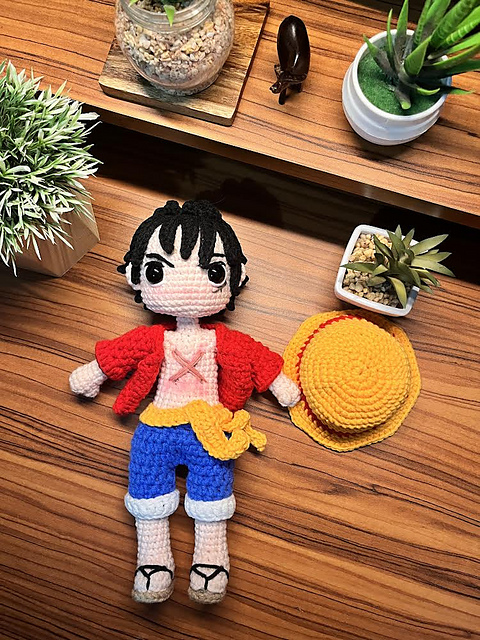 Ravelry: Luffy Amigurumui pattern by Yanderlust Crochet