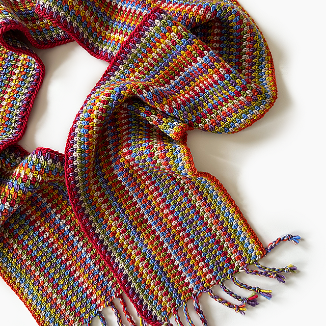 Ravelry: Malabrigo Linen Stitch Scarf: Crochet pattern by Theresa Gaffey