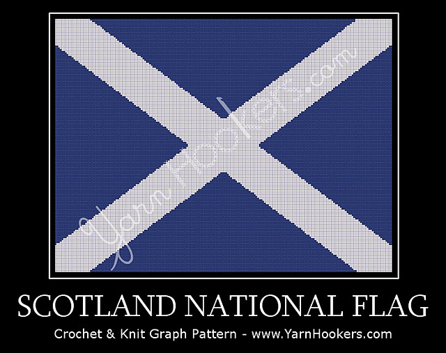 Ravelry: Scotland National Flag pattern by YARNHOOKERS.COM