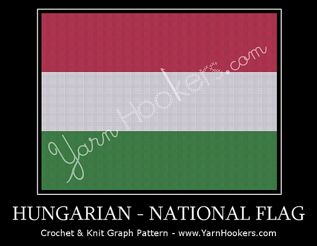 Ravelry: Hungarian National Flag Chart pattern by YARNHOOKERS.COM