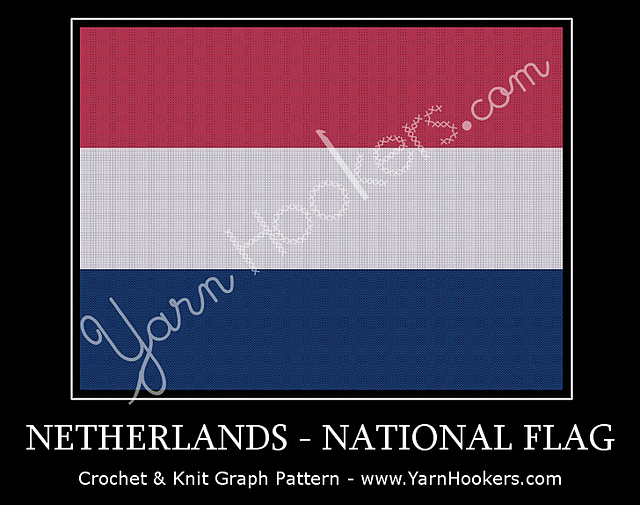 Ravelry: Dutch National Flag Chart pattern by YARNHOOKERS.COM