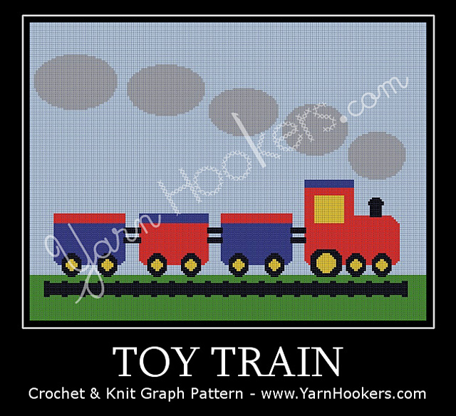 Ravelry: Toy Train Chart pattern by YARNHOOKERS.COM