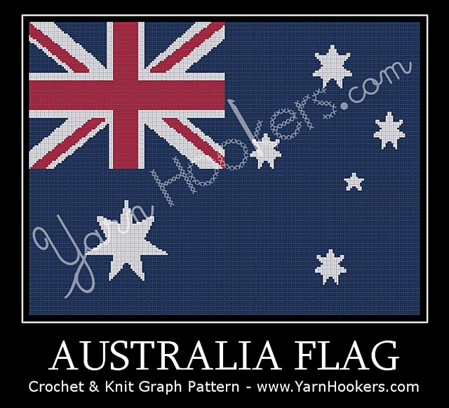Ravelry: Australian National Flag Chart pattern by YARNHOOKERS.COM