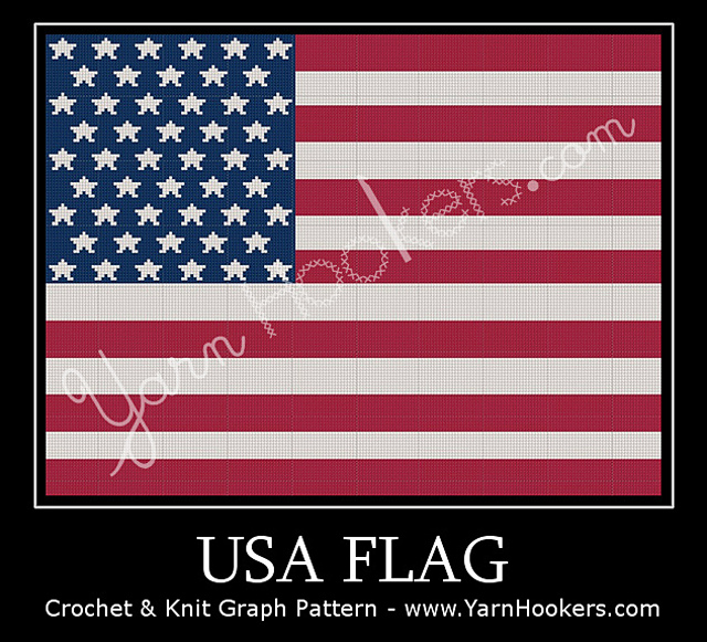 Ravelry: USA Flag Chart pattern by YARNHOOKERS.COM