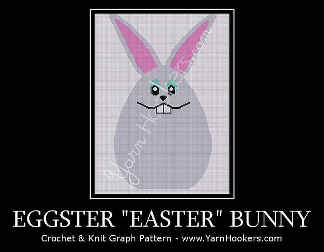 Ravelry: Eggster "Easter" Bunny Chart pattern by YARNHOOKERS.COM