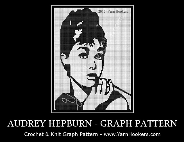 Ravelry: Audrey Hepburn Silhouette Chart pattern by YARNHOOKERS.COM