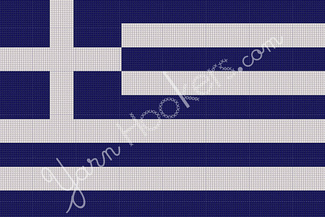 Ravelry: Greek National Flag Chart pattern by YARNHOOKERS.COM