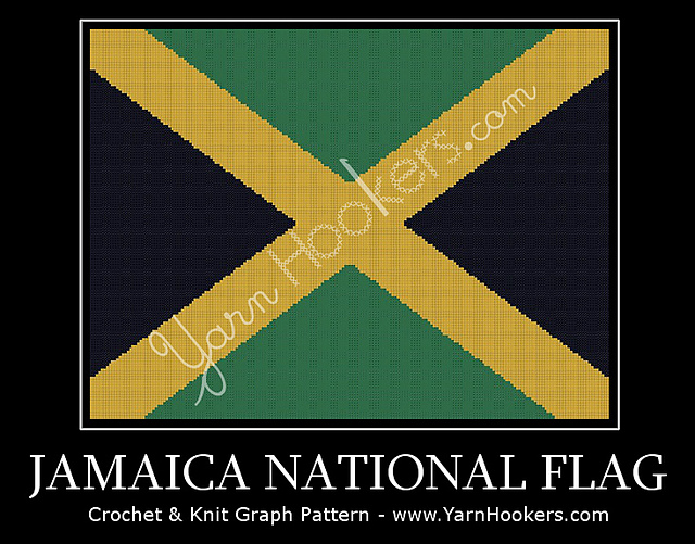 Ravelry: Jamaica National Flag pattern by YARNHOOKERS.COM