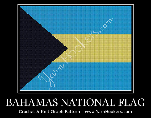 Ravelry: Bahamas National Flag pattern by YARNHOOKERS.COM