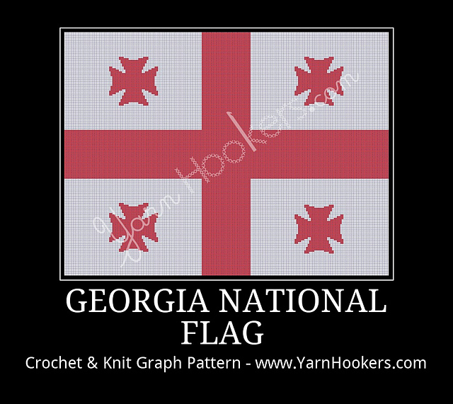Ravelry: Georgia National Flag pattern by YARNHOOKERS.COM