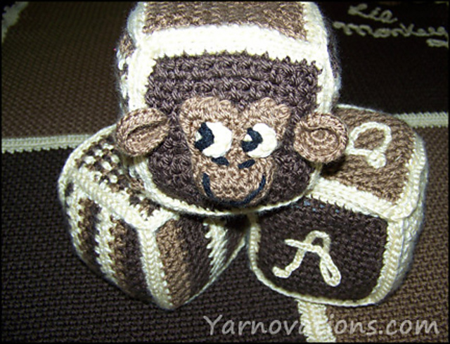 Ravelry: Monkey Block and Toy Blocks ABC's and 123's pattern by Yarn Twins