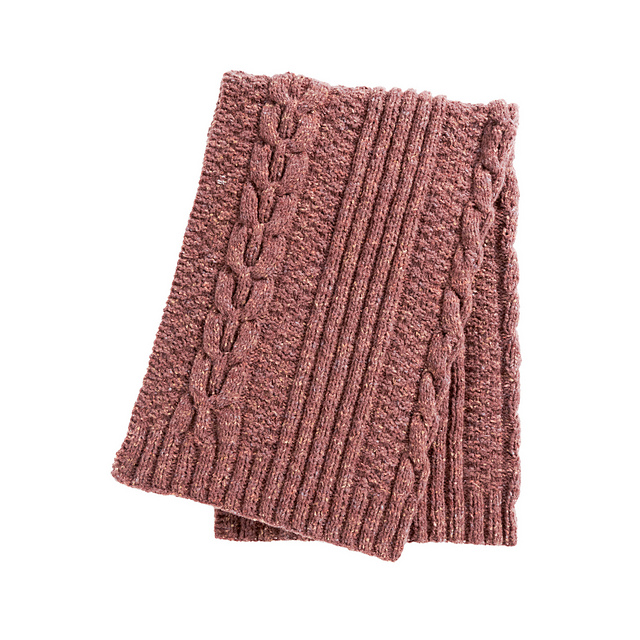 Ravelry: Ribbing and Cables Blanket pattern by Yarnspirations Design Studio