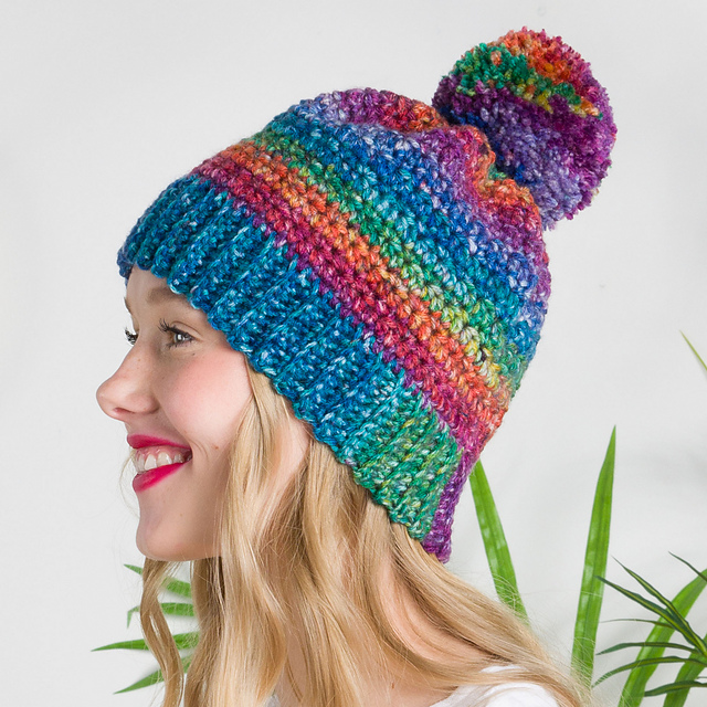 Ravelry: Color Bits Hat pattern by Red Heart Design Team