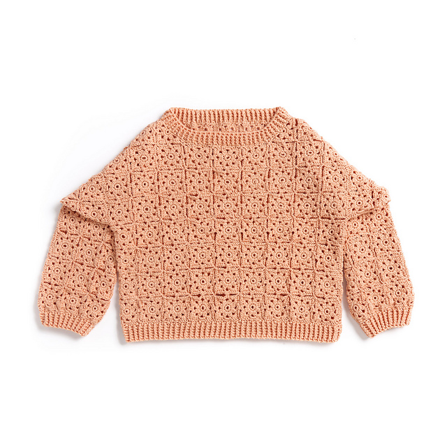 Ravelry: Lace Motif Pullover pattern by Yarnspirations Design Studio